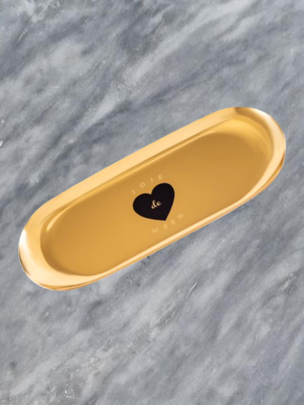 Rogue Paq - Joie de Weed Gold-Tone Joint Rolling Tray | roguepaq.com